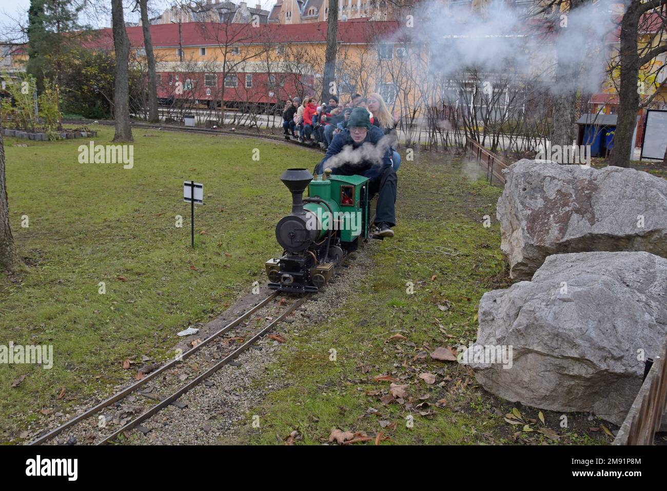 The miniature railway at the Hungarian Railway Museum Budapest ...