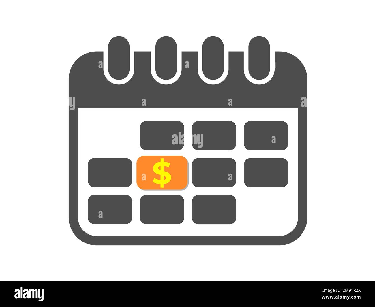 Money calendar symbol Cut Out Stock Images & Pictures - Alamy