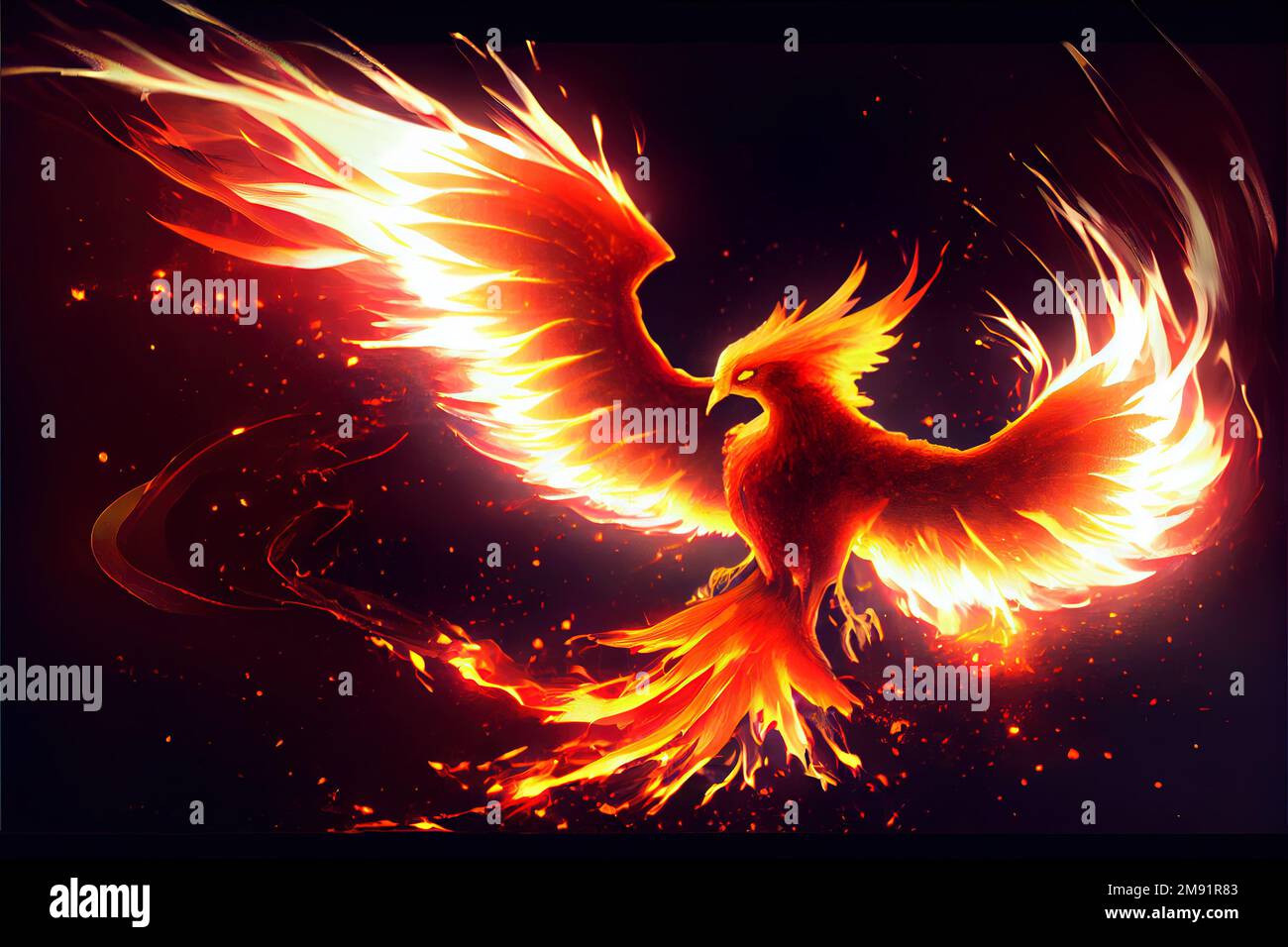 Phoenix bird fire hi-res stock photography and images - Alamy