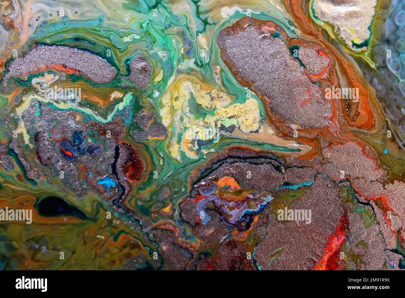 Epoxy resin abstract texture macro photo Stock Photo - Alamy