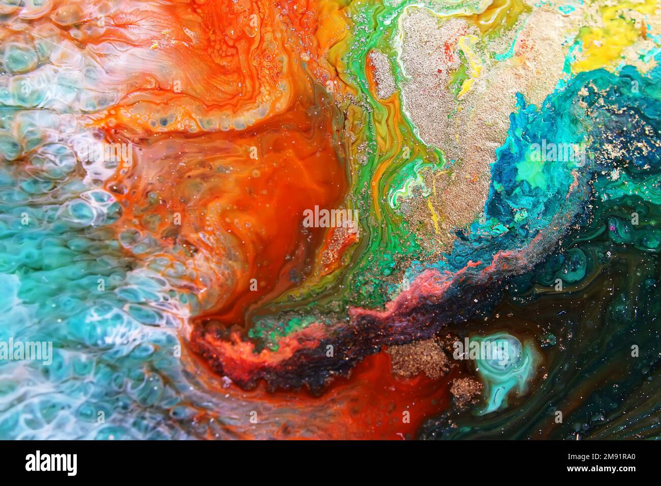 Epoxy resin abstract texture macro photo Stock Photo - Alamy