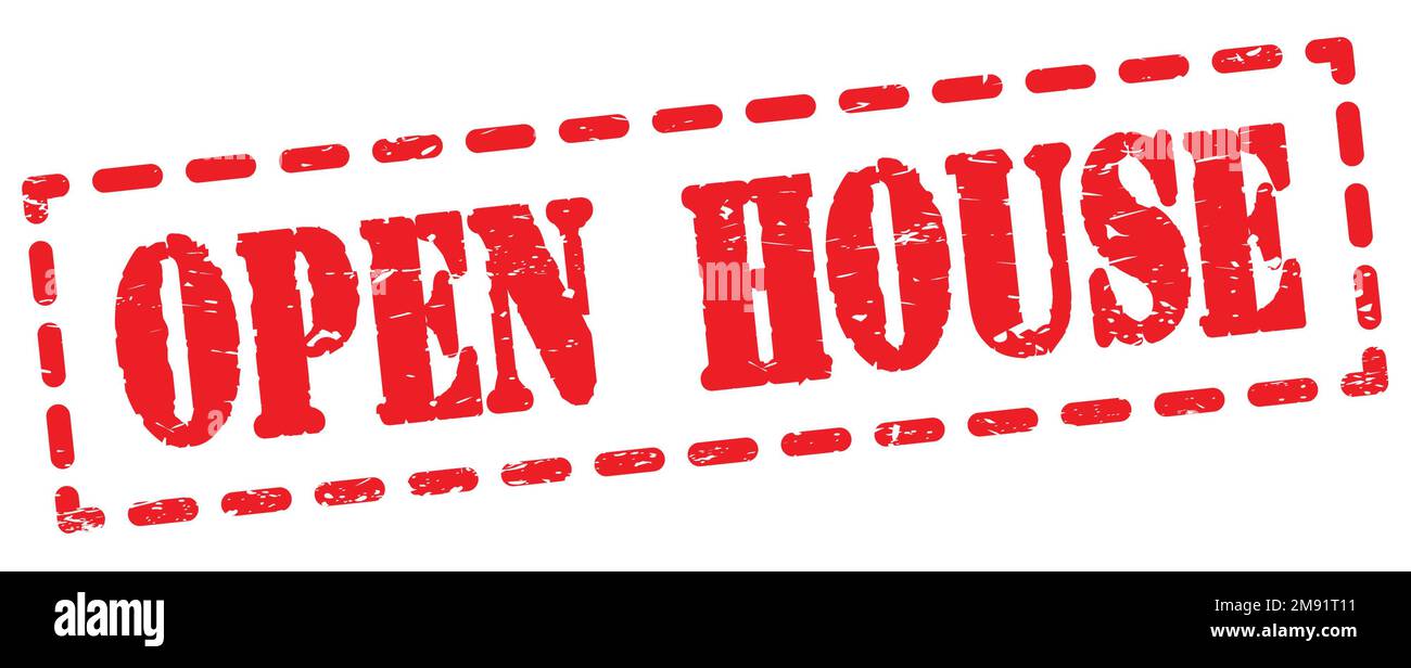 Open house stamp hi-res stock photography and images - Alamy