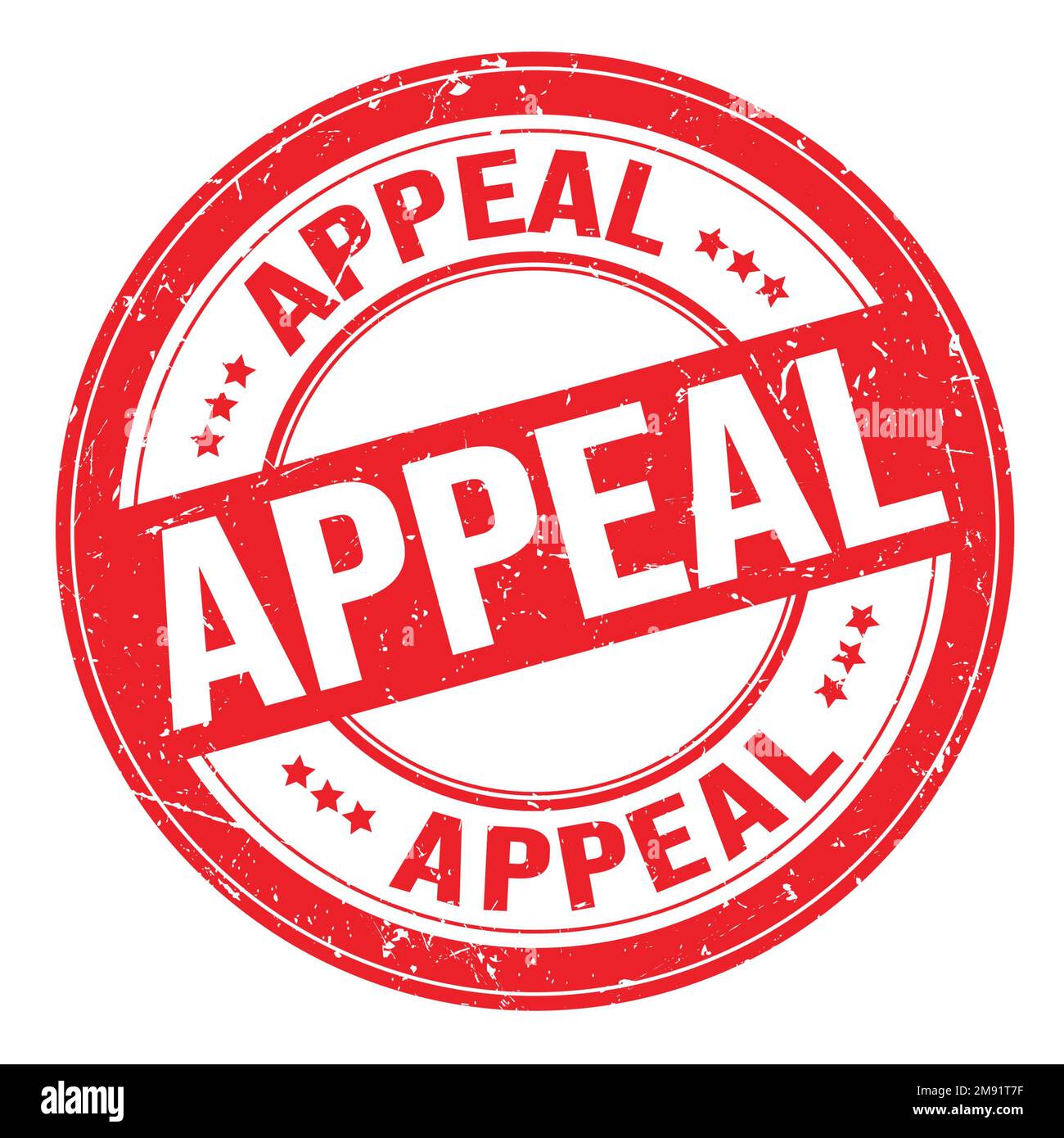 APPEAL text written on red round grungy stamp sign Stock Photo - Alamy