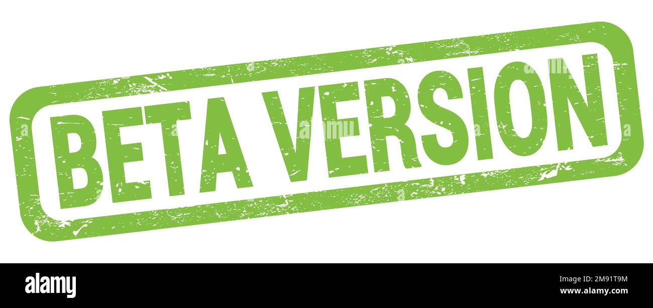 Beta version text hi-res stock photography and images - Alamy