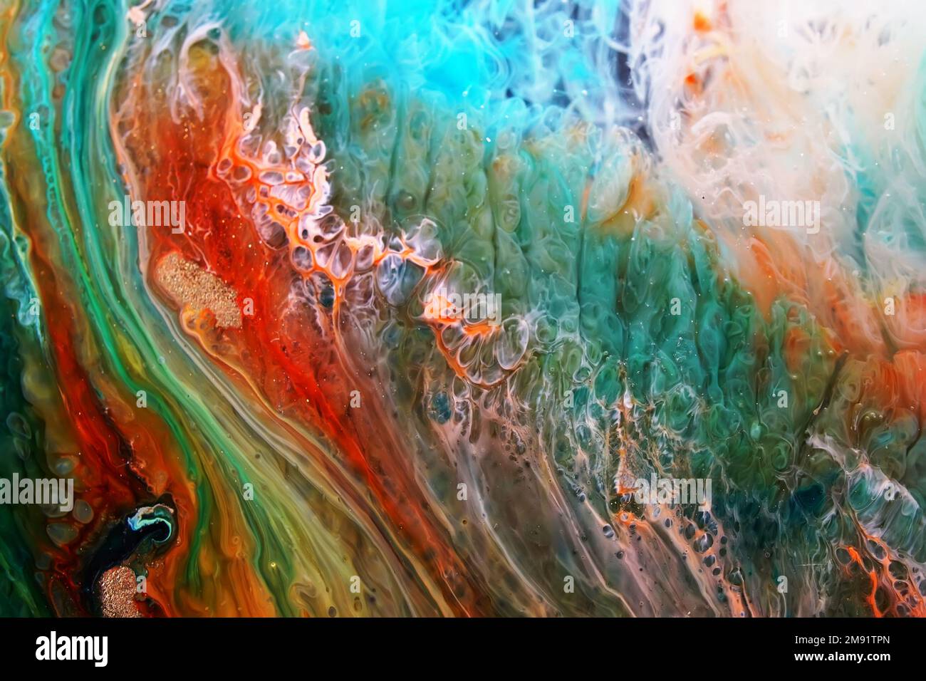 Epoxy resin abstract texture macro photo Stock Photo - Alamy