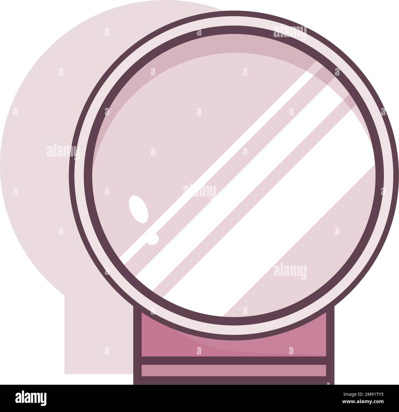 Woman in mirror fashion Stock Vector Images - Alamy