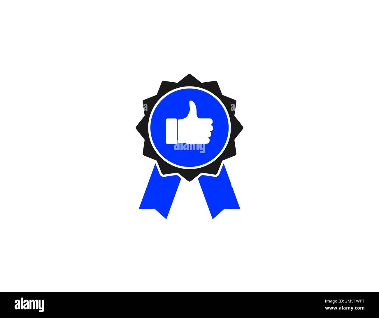 Award appreciation. Thumb up icon. Vector illustration Stock Vector ...