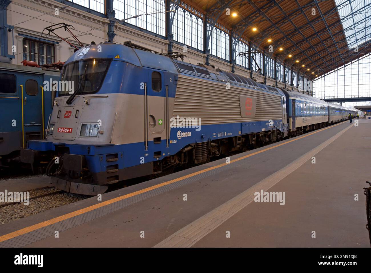 Czech Railways Skoda ČD Class 380 electric locomotive at Nyugati ...