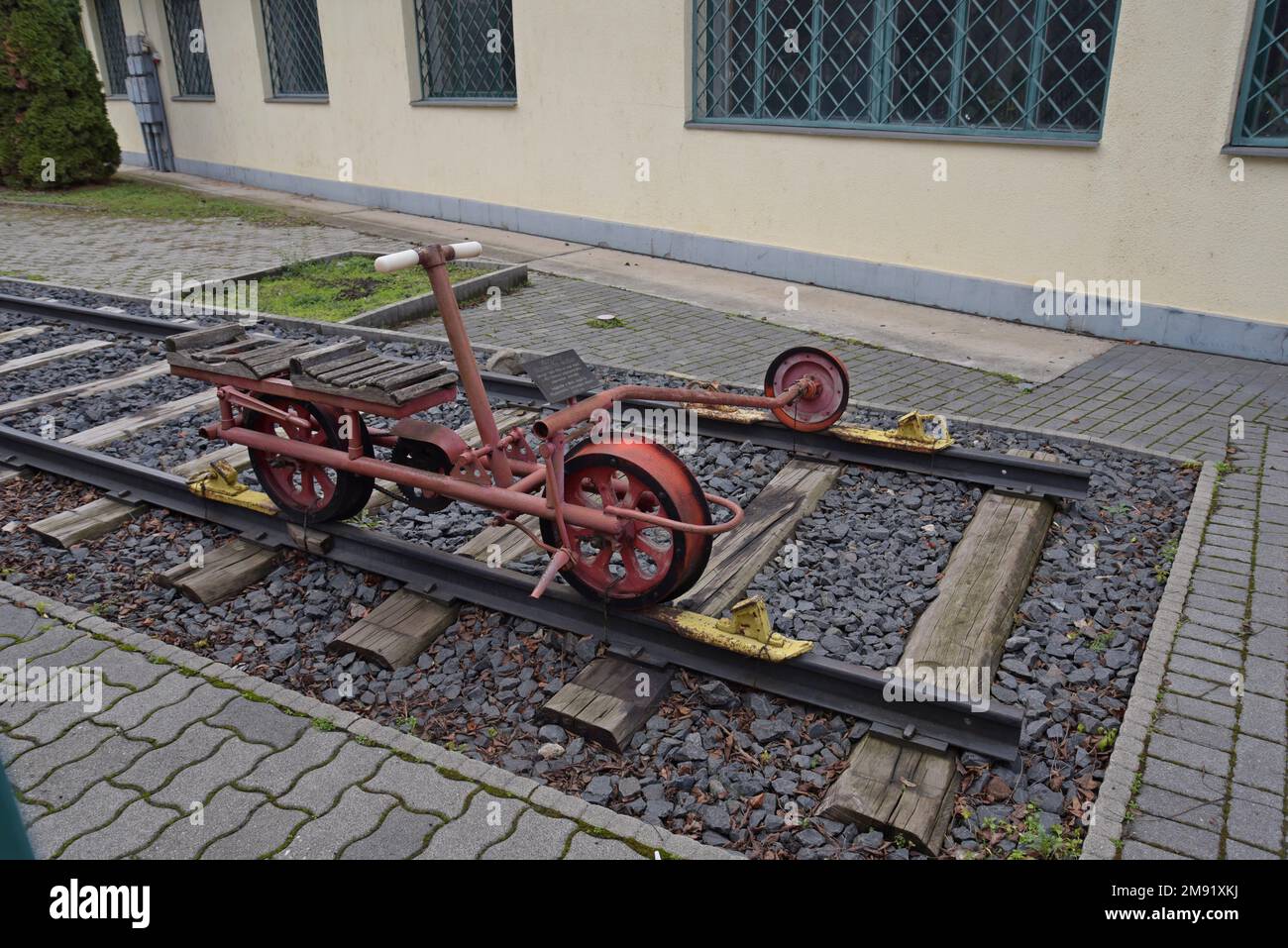 Hand powered rail trolley hi-res stock photography and images - Alamy