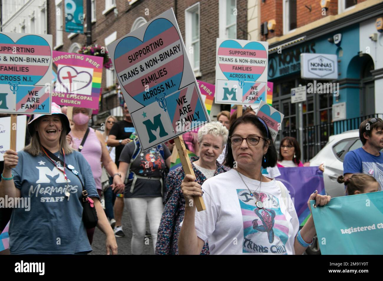 Trans rights supporter Stock Photo - Alamy