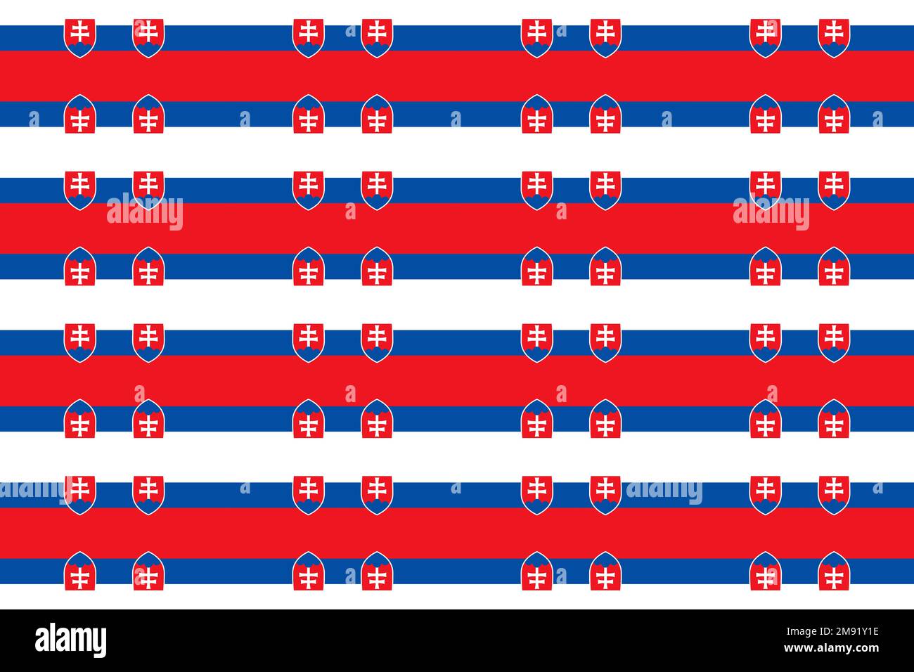Geometric pattern in the colors of the national flag of Slovakia. The ...