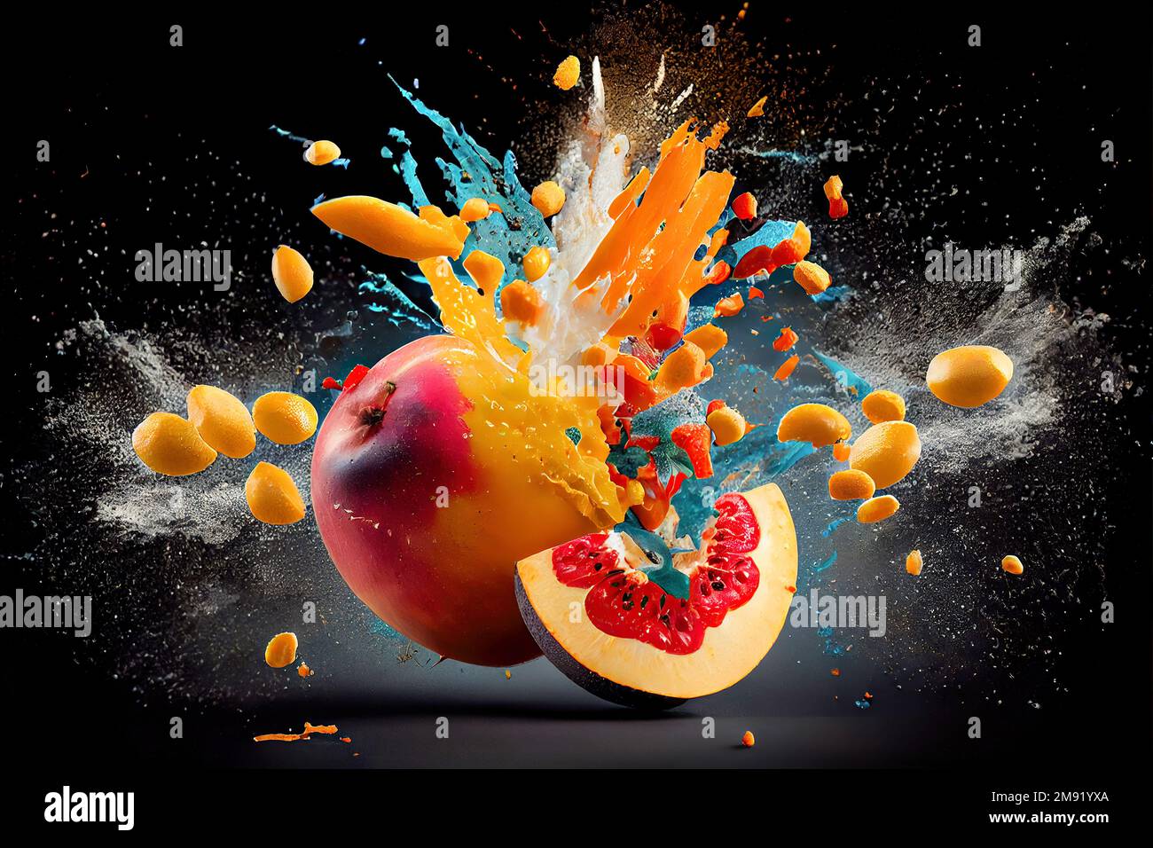 Top view unknown fruit hi-res stock photography and images - Alamy