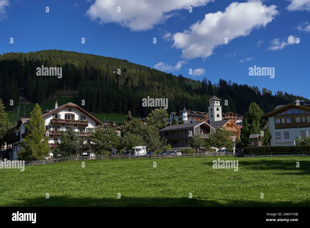 Sexten - Sesto, Italy - September 19, 2022 - The charming village of ...