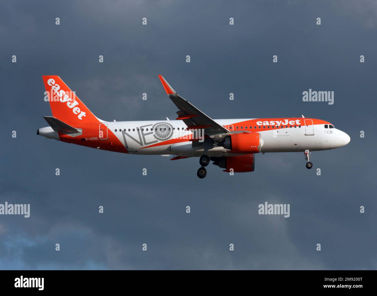 An Airbus A320-251N of lands at Gatwick. NEO is A320 new engine option ...