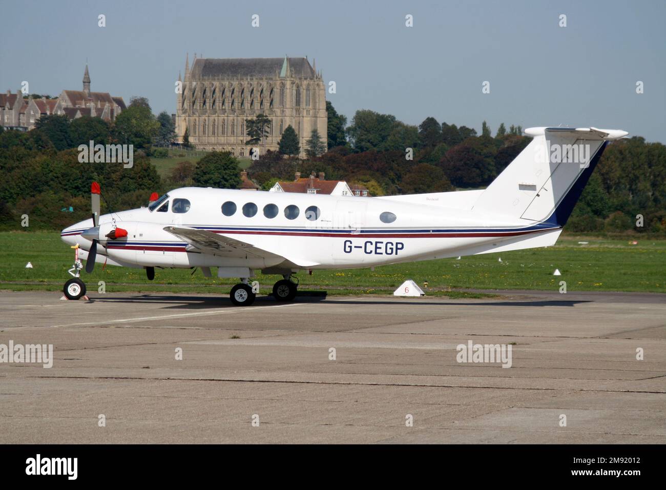 A Beechcraft B200 Super King Air on the ramp at Brighton City Airport ...