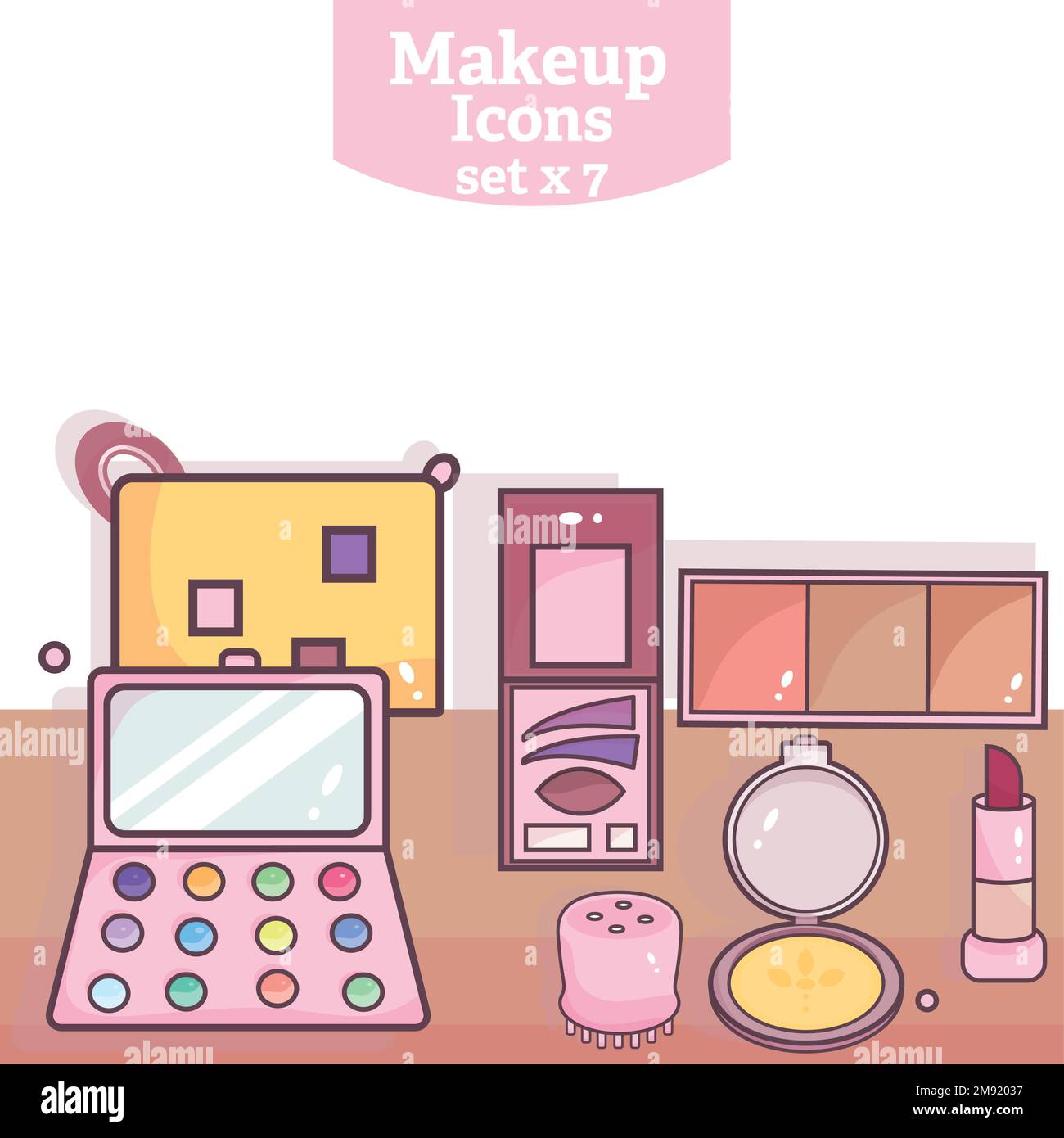 Set of Makeup icons Fashio incons Vector Stock Vector Image & Art - Alamy