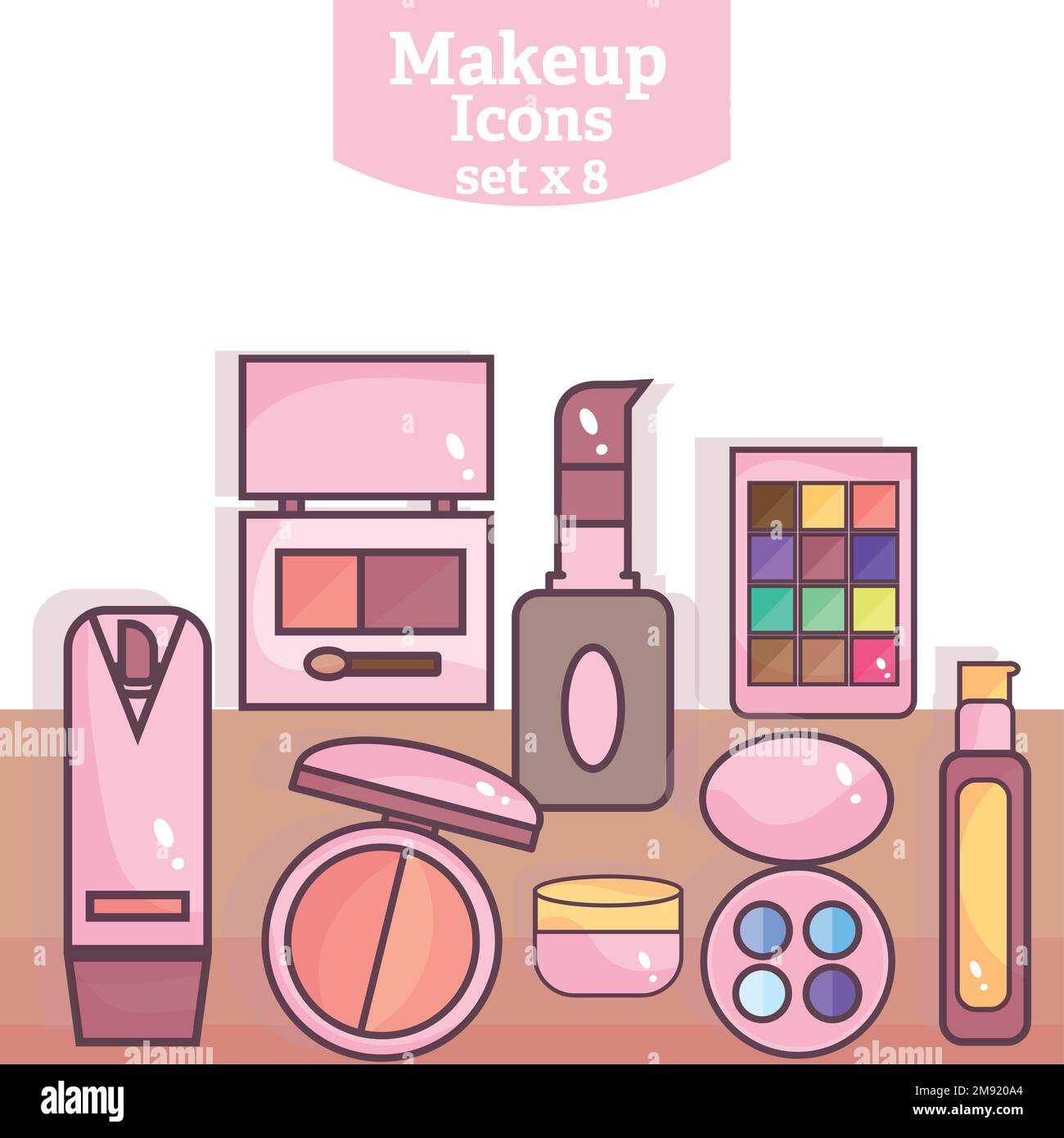 Set of Makeup icons Fashio incons Vector Stock Vector Image & Art - Alamy