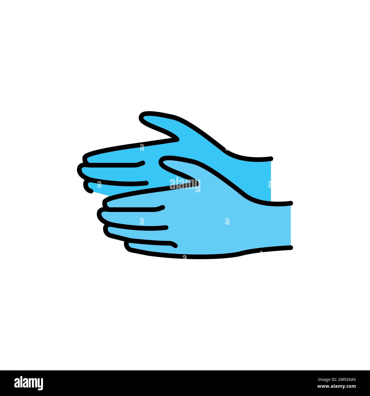 Safety first gloves Stock Vector Images - Alamy