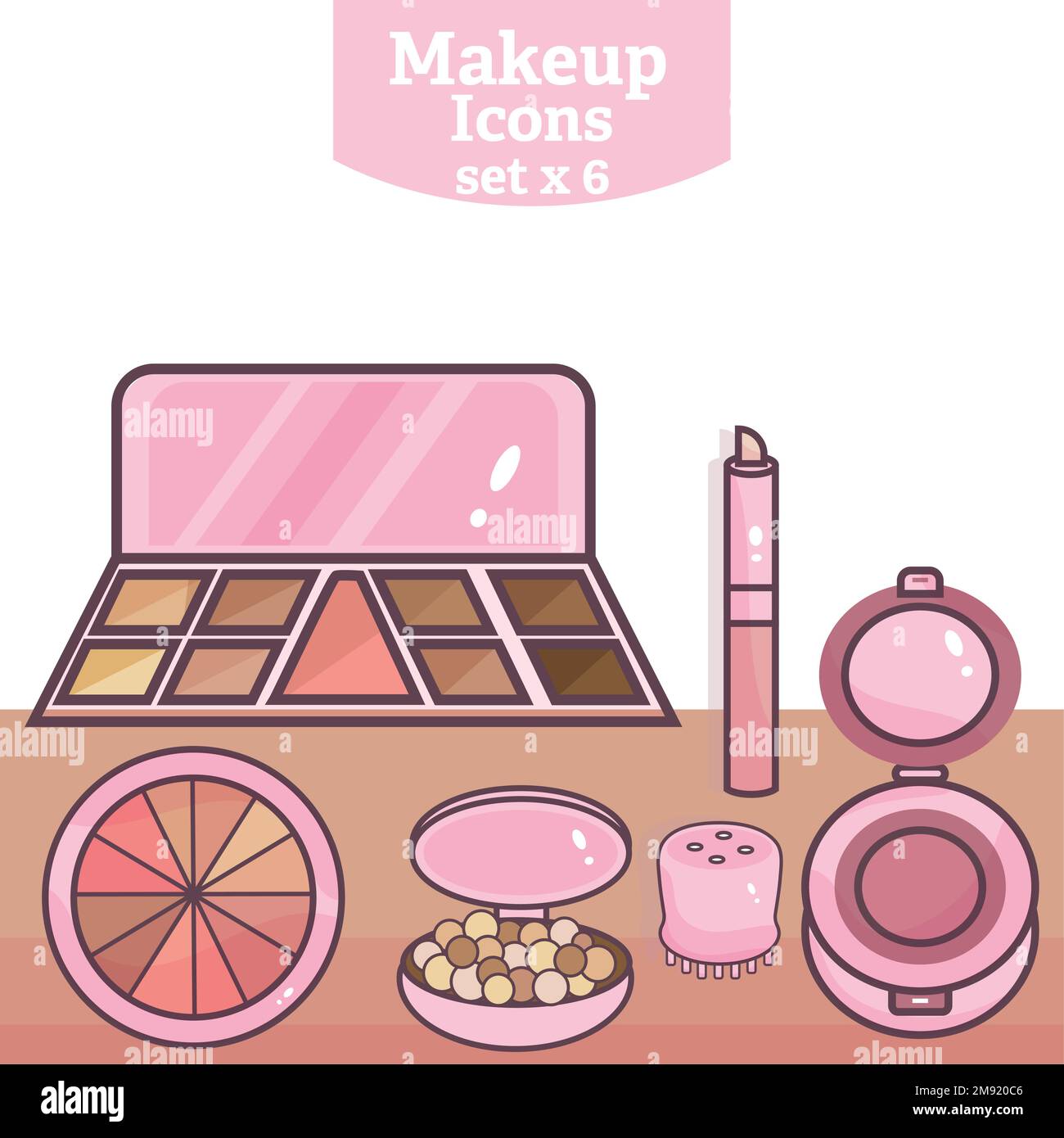 Set of Makeup icons Fashio incons Vector Stock Vector Image & Art - Alamy