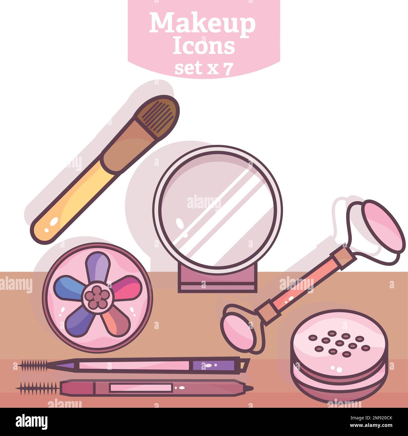 Set of Makeup icons Fashio incons Vector Stock Vector Image & Art - Alamy