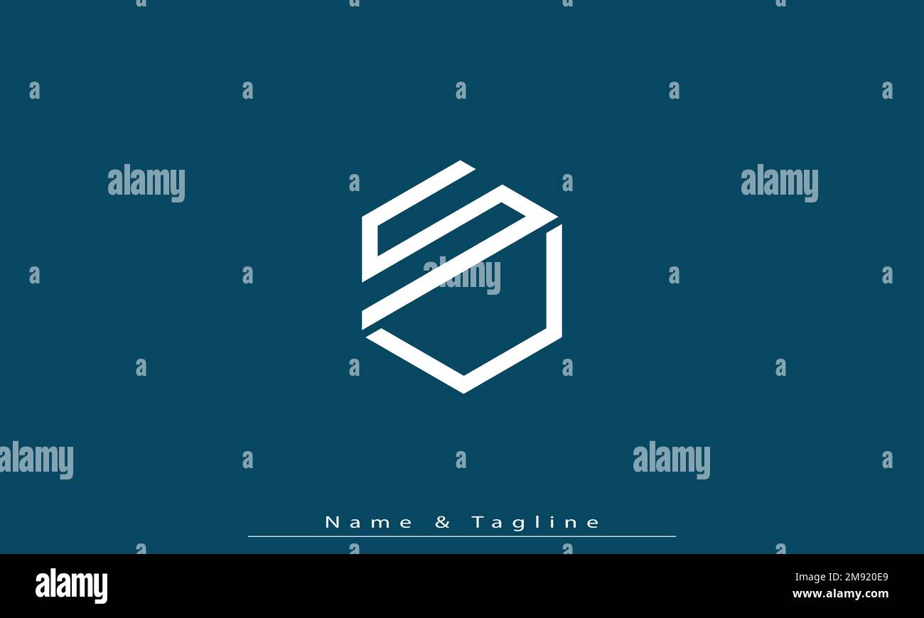 Alphabet letters Initials Monogram logo SU , US Stock Vector Image ...