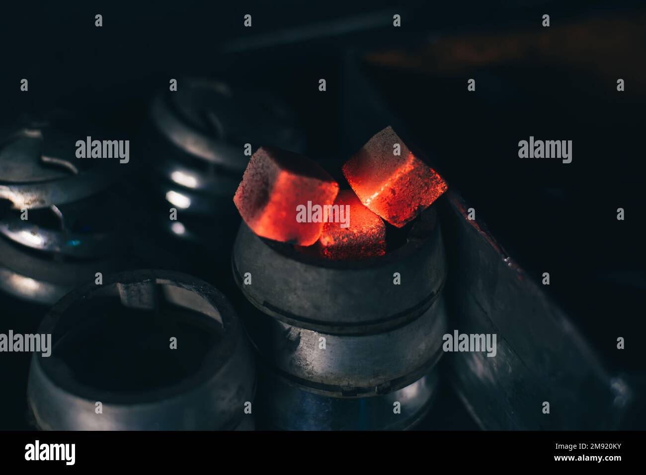 Close up hot coals in hi-res stock photography and images - Alamy
