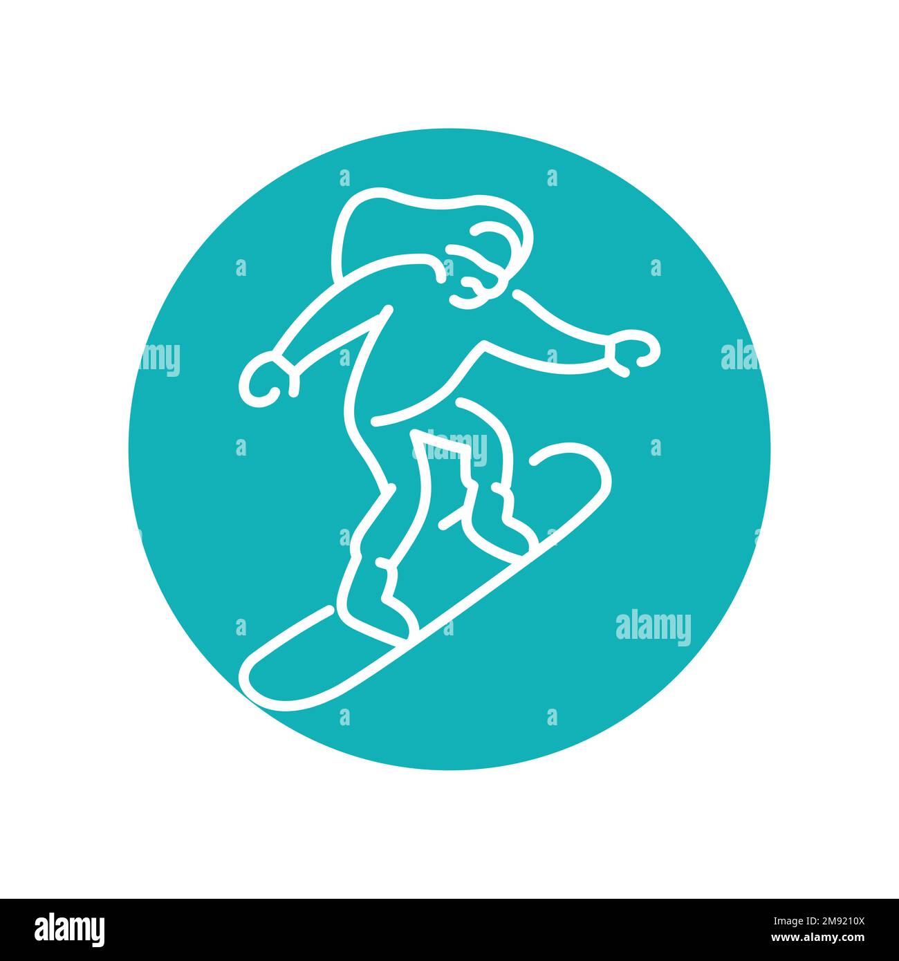 Snowshoeing in the alps Stock Vector Images - Alamy