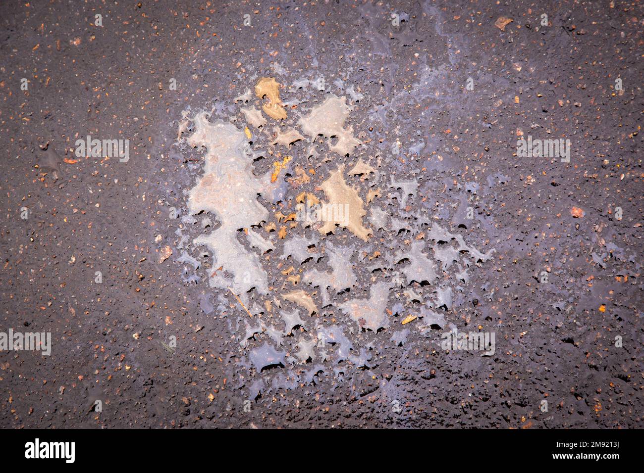 Oil stains on the ground hi-res stock photography and images - Alamy