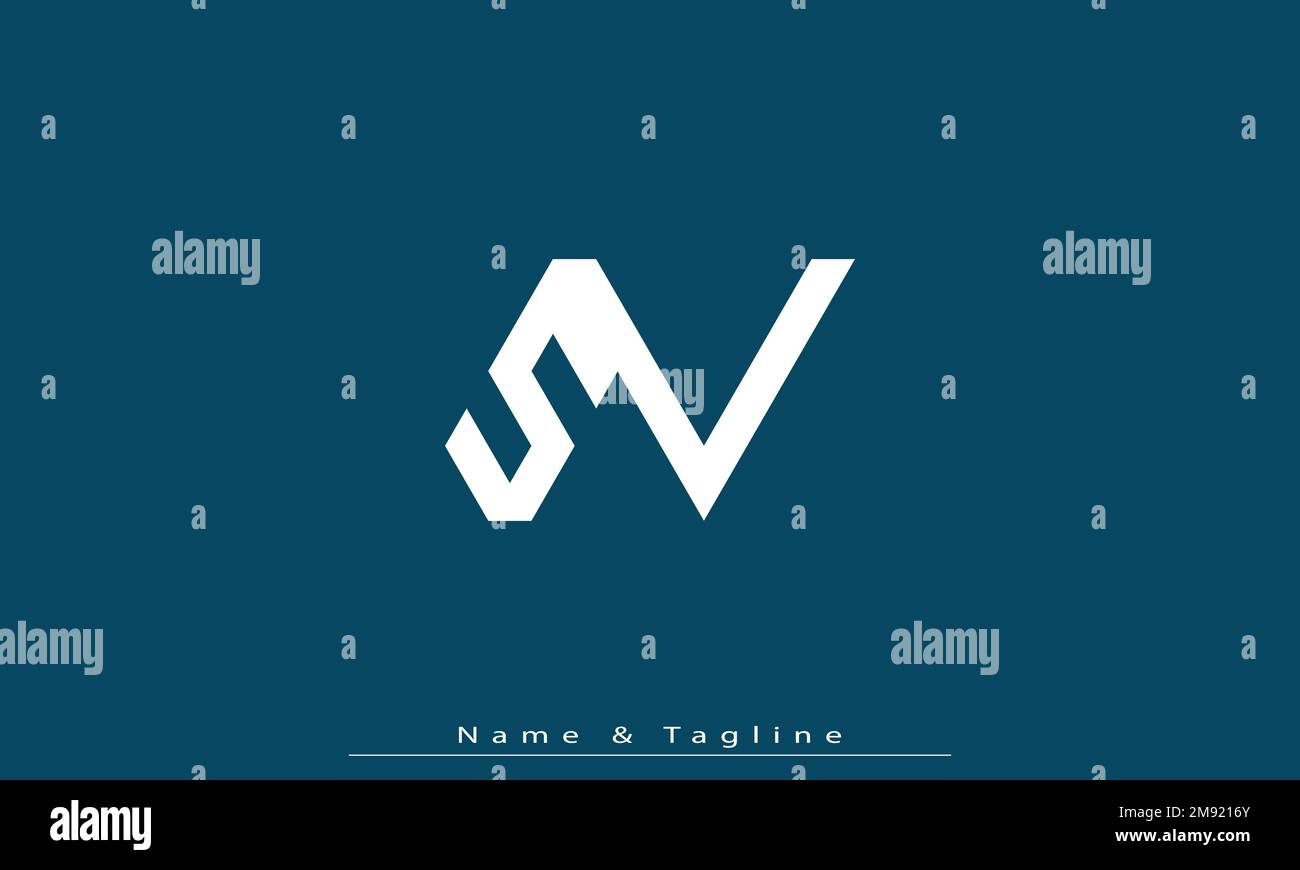 Alphabet letters Initials Monogram logo SV , VS Stock Vector Image ...