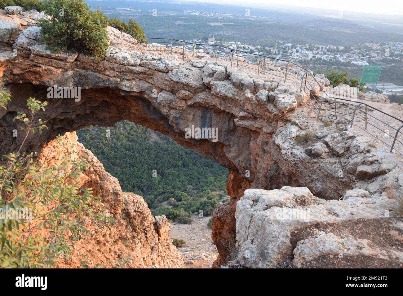 Keshet Cave - natural arch during sunset, Adamit Park, Upper Galilee ...
