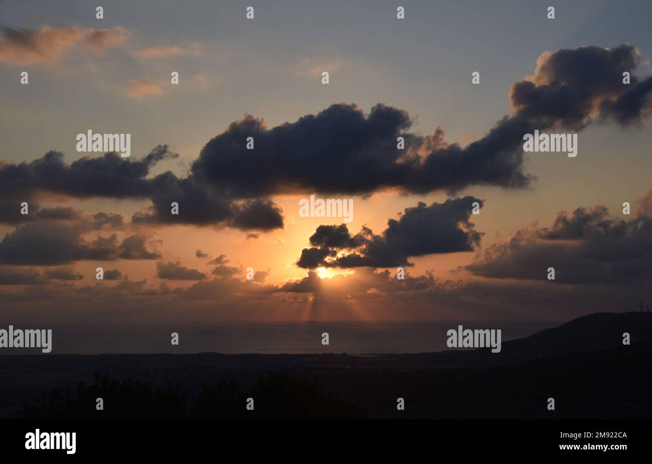 Keshet Cave - natural arch during sunset, Adamit Park, Upper Galilee ...
