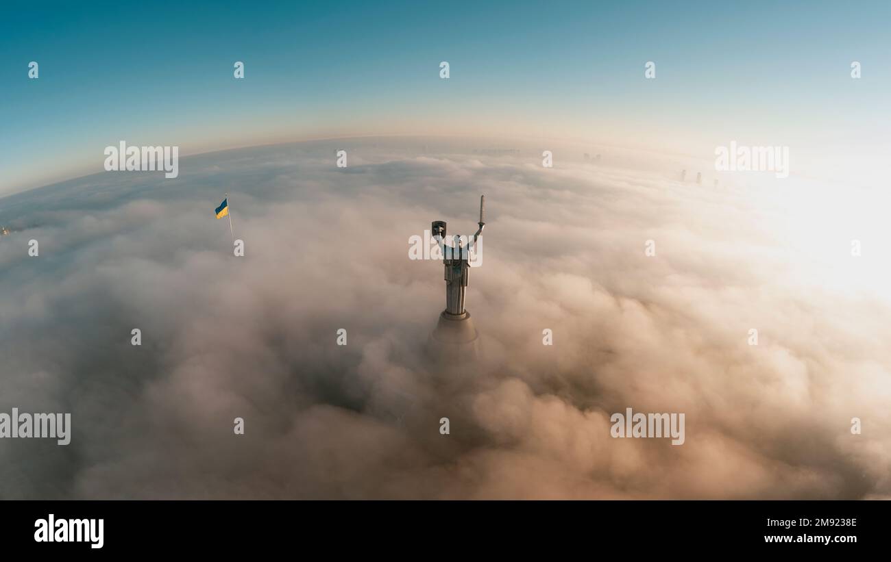 Kiev, Ukraine, circa 2022 - Aerial view of Kiev Kiev, Glorious ...