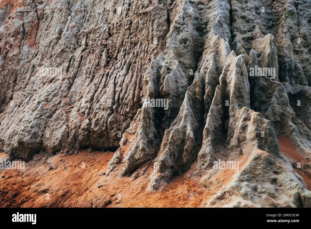 Fairy Stream in Mui Ne in Vietnam. Landmark, red sand mountain canyon ...