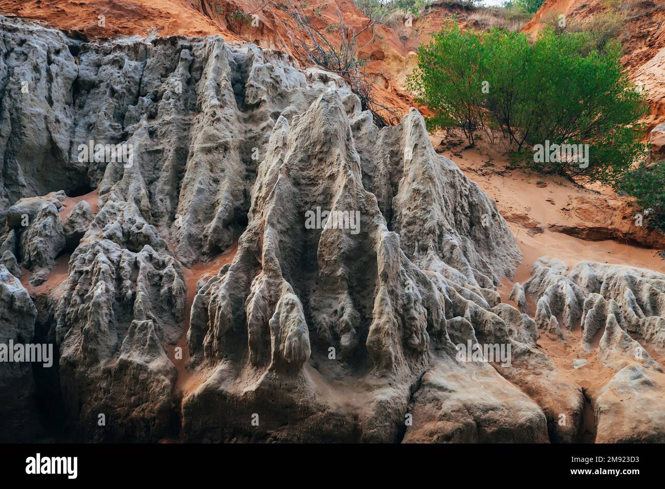 Fairy Stream in Mui Ne in Vietnam. Landmark, red sand mountain canyon ...