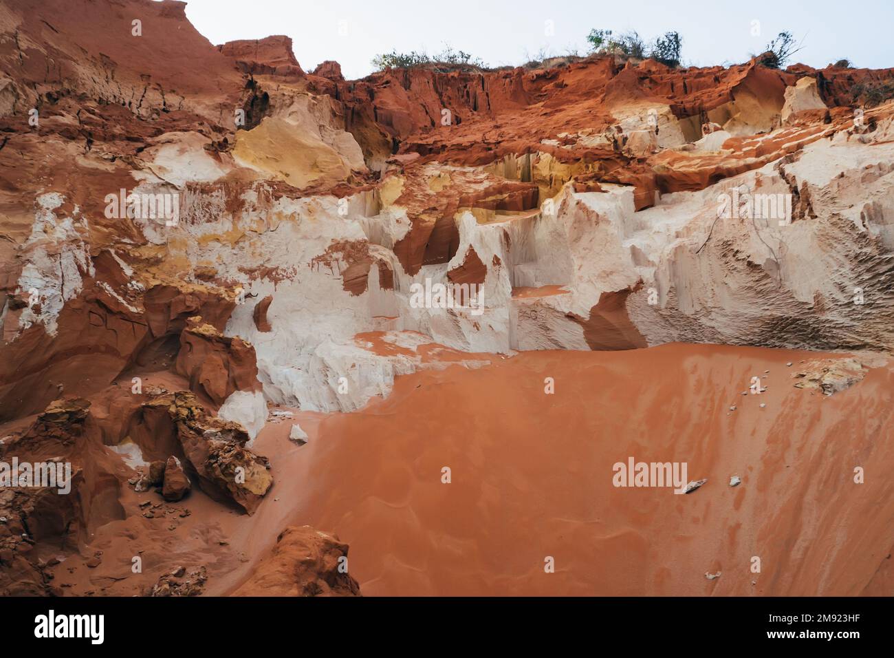 Fairy Stream in Mui Ne in Vietnam. Landmark, red sand mountain canyon ...