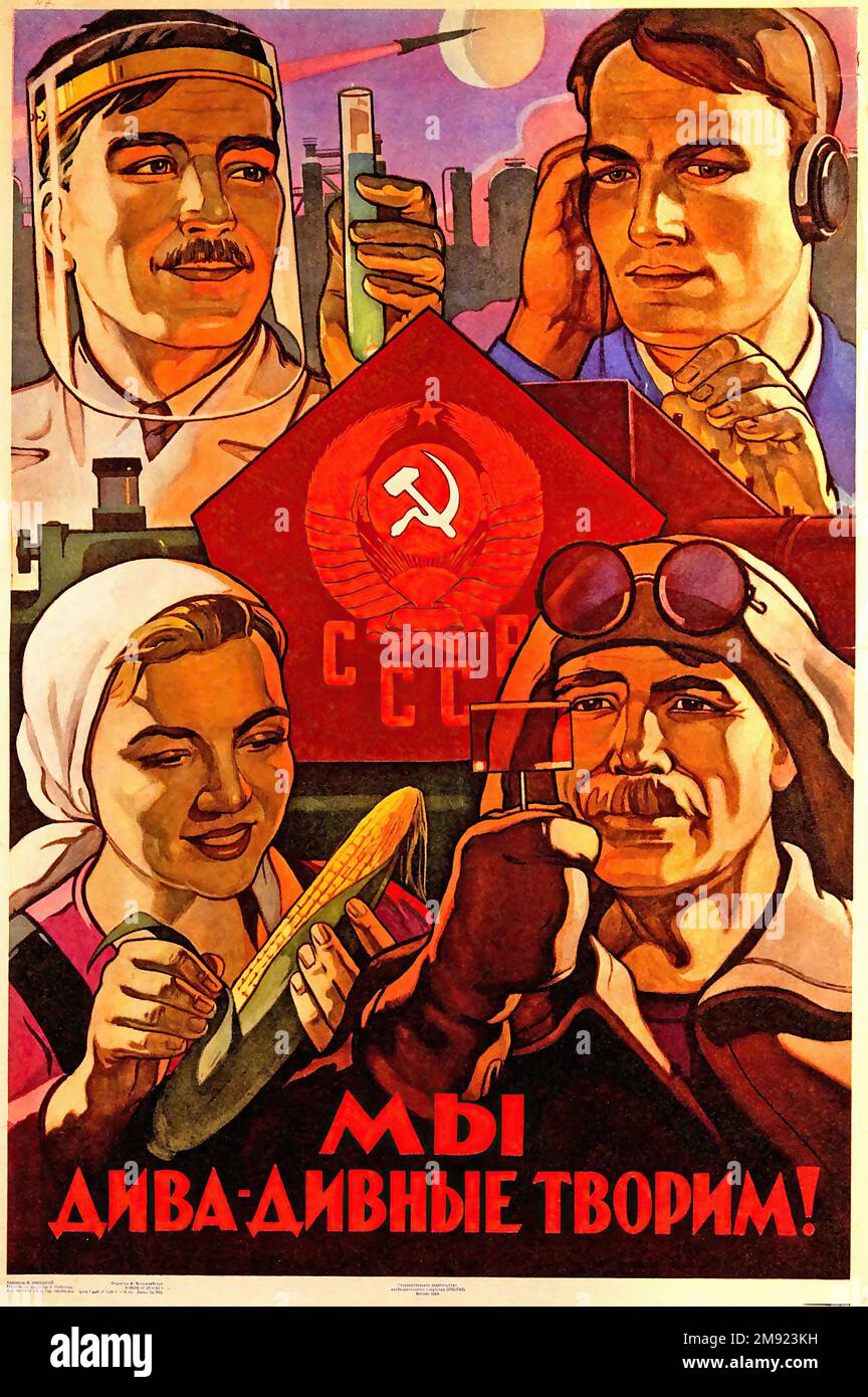 1960- We Create Wondrous Marvels! - Ussr (Translated from Russian ...