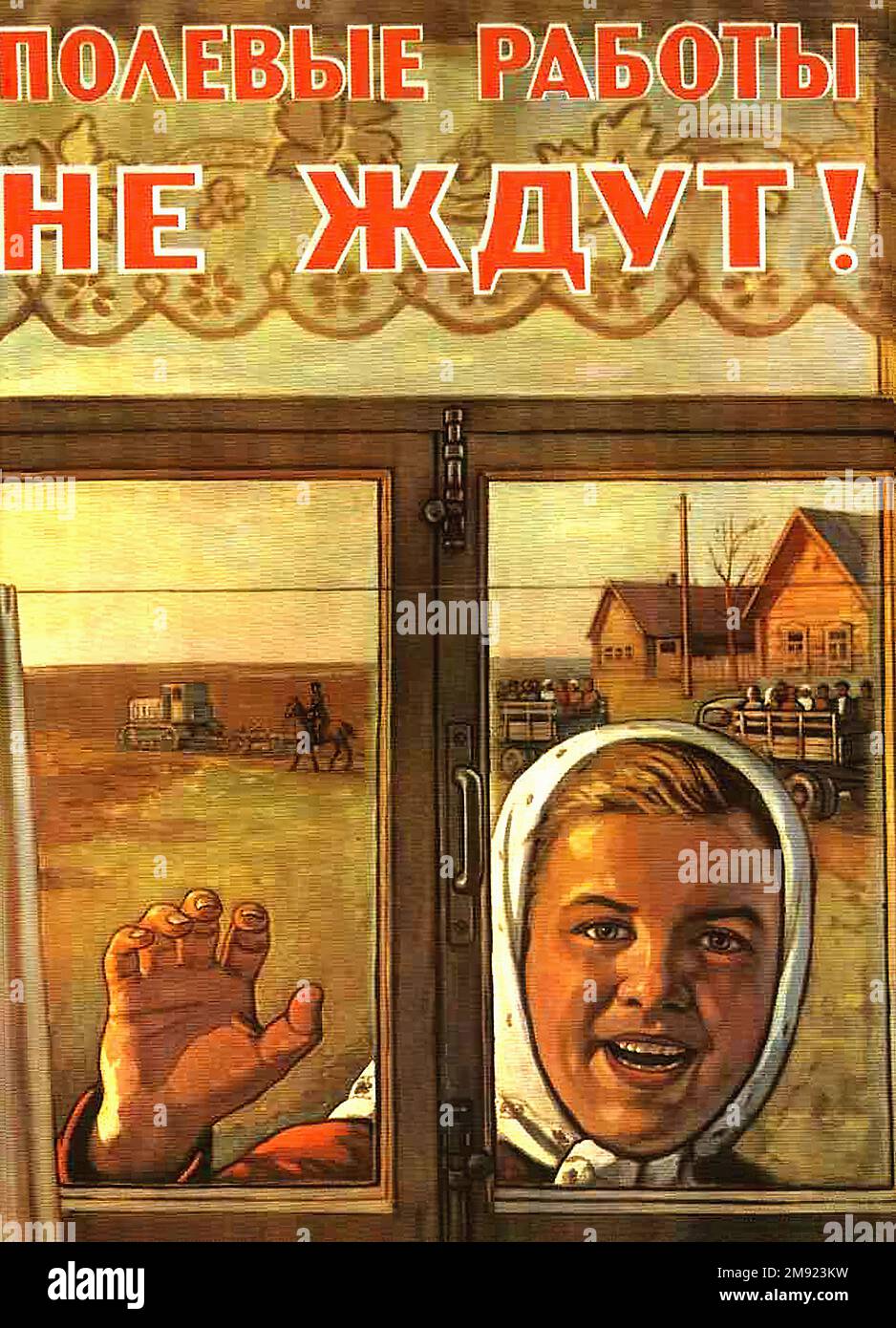 1950 - Field Work Won't Wait! (Translated from Russian) - Vintage USSR ...