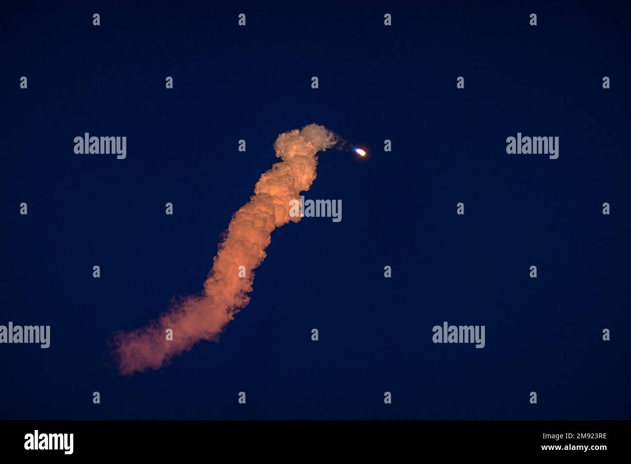 USA. 15th Jan, 2023. A SpaceX Falcon Heavy lifts off from Launch ...