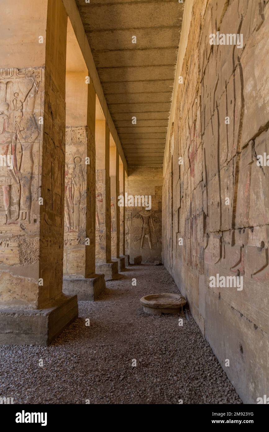 Temple of Seti I (Great Temple of Abydos), Egypt Stock Photo - Alamy