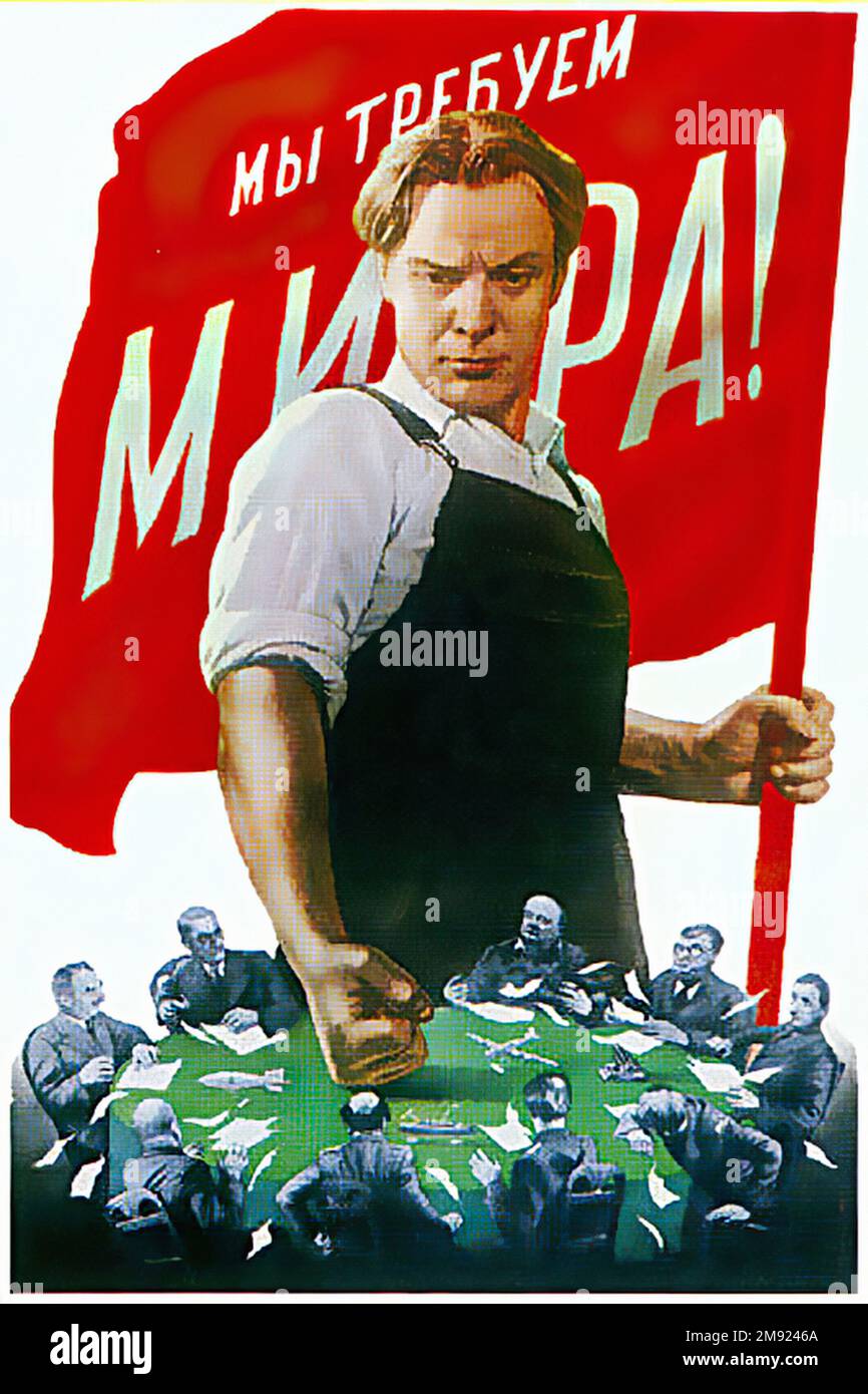 We Demand Peace! (Translated from Russian) - Vintage USSR soviet ...