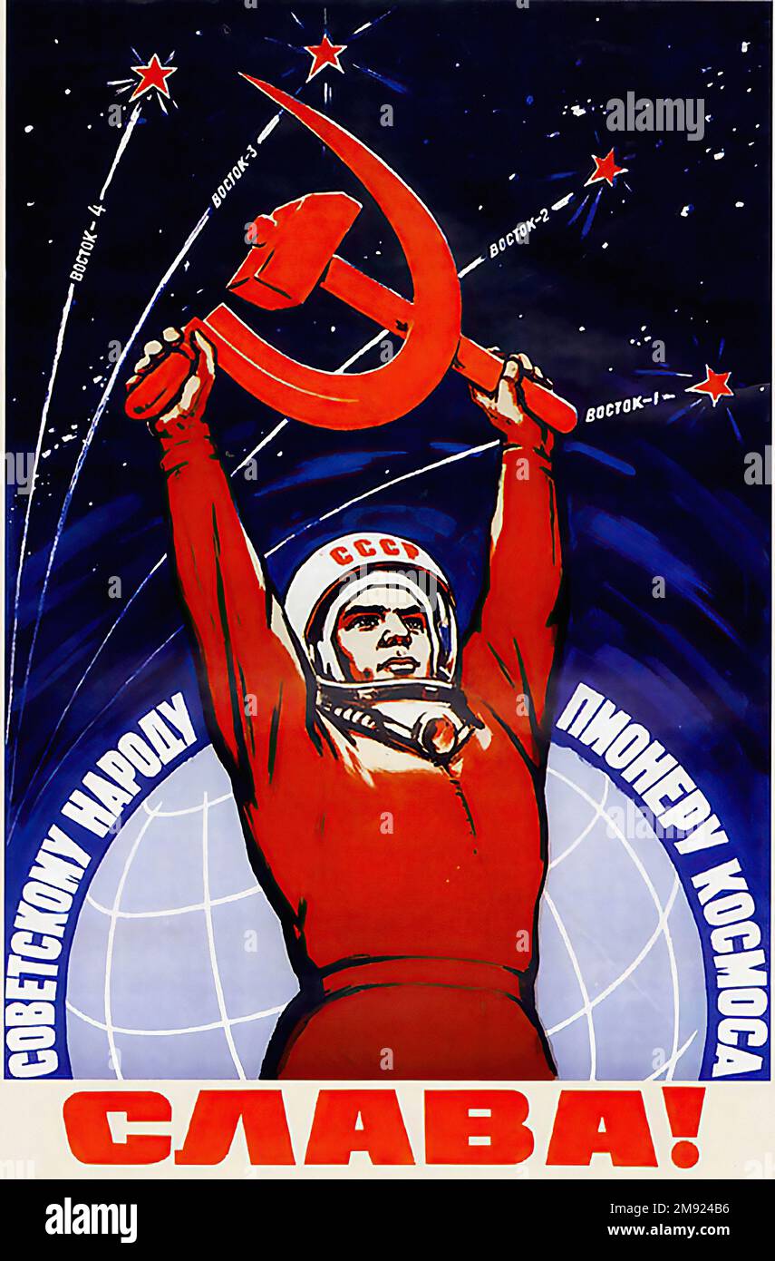 Glory To The Soviet People---The Pioneer Of Space! Ussr (Translated ...