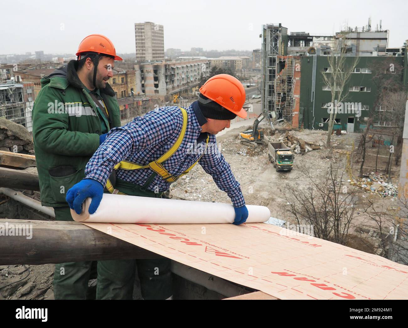 Views of Mariupol during a special military operation of the Russian ...