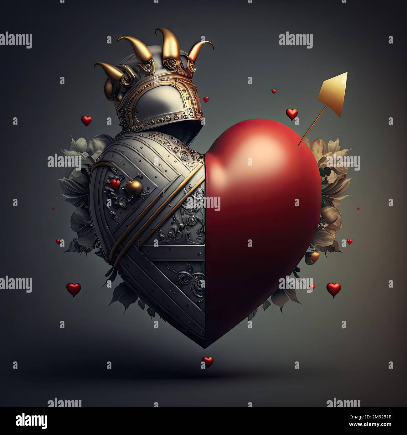 Heart of metal hi-res stock photography and images - Alamy