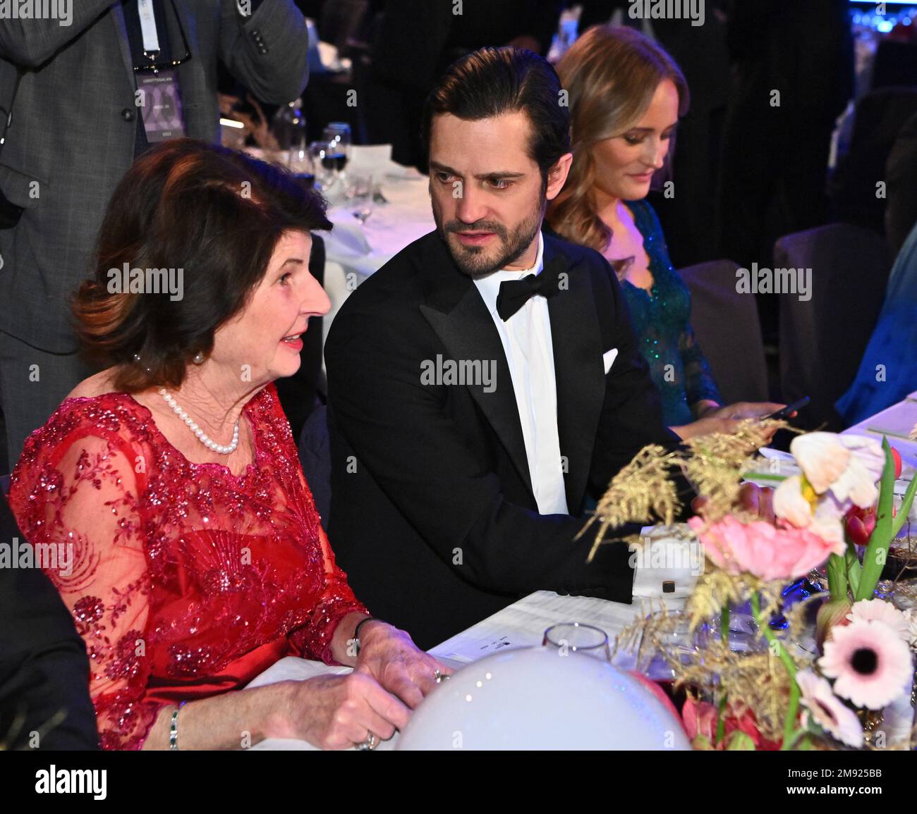 Helena Eriksson and Prince Carl Philip at the Swedish Sports Awards ...