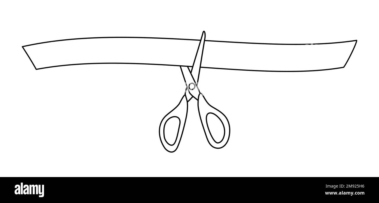 Ribbon Vector Black And White Single