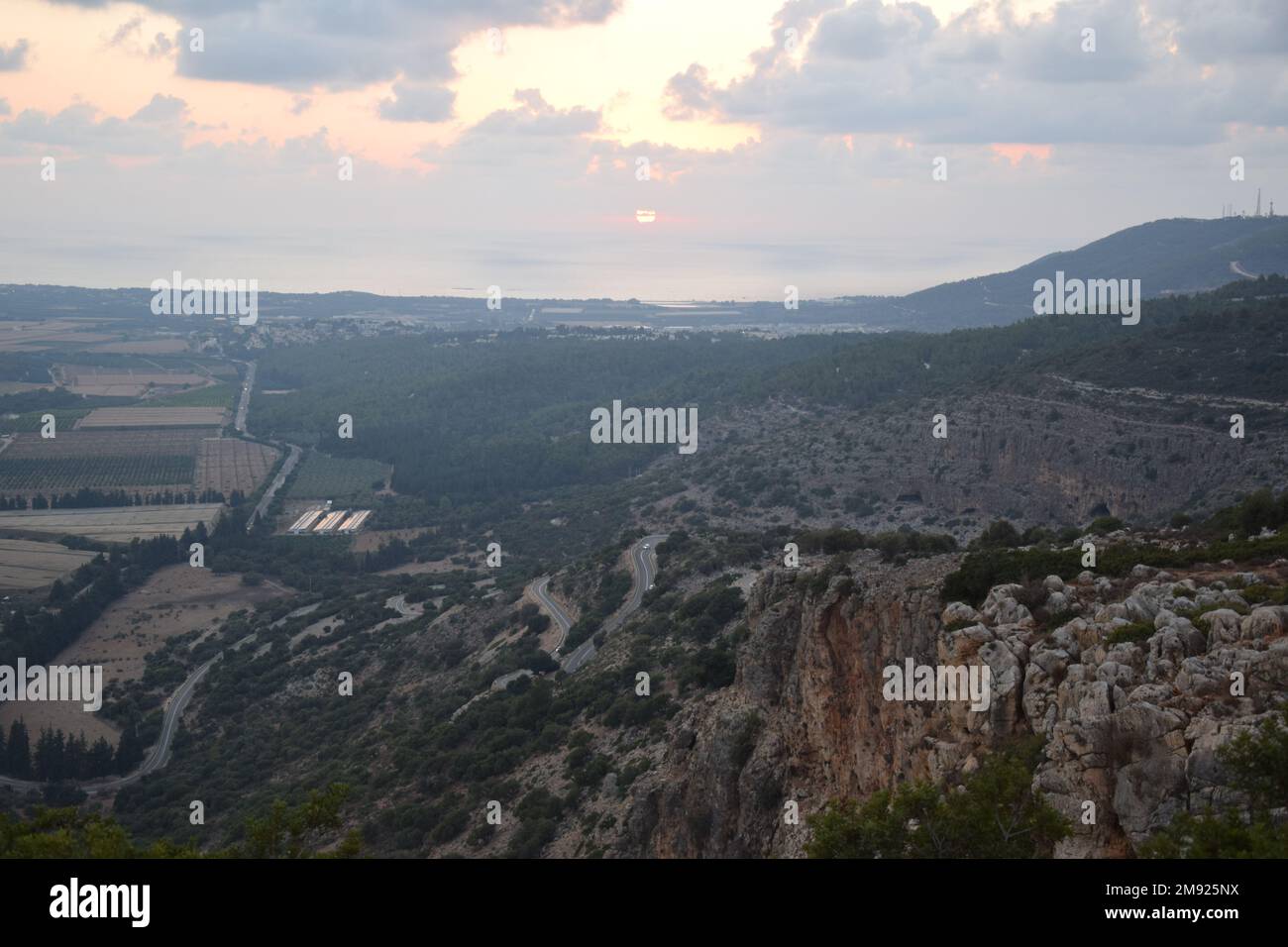 Keshet Cave - natural arch during sunset, Adamit Park, Upper Galilee ...