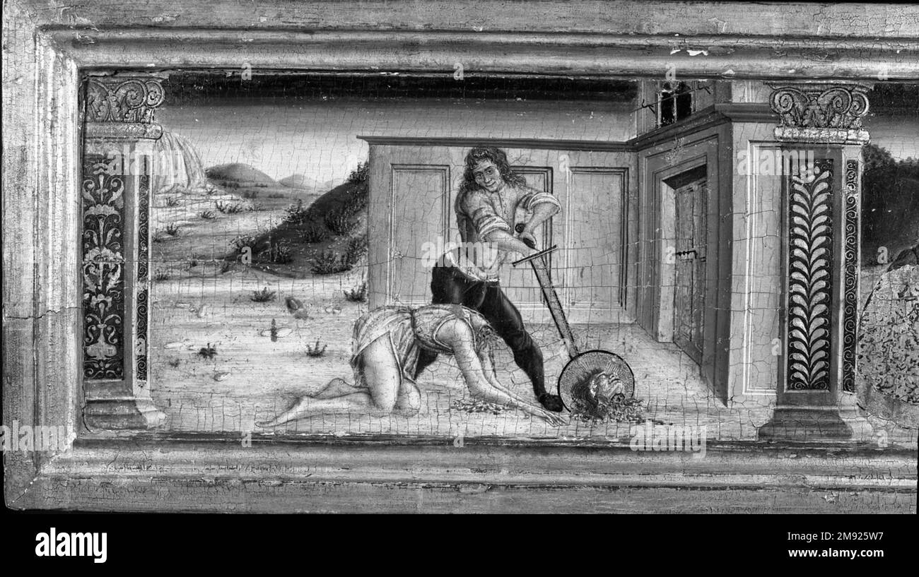 Predella with Annunciation and Scenes from the Lives of Four Saints ...