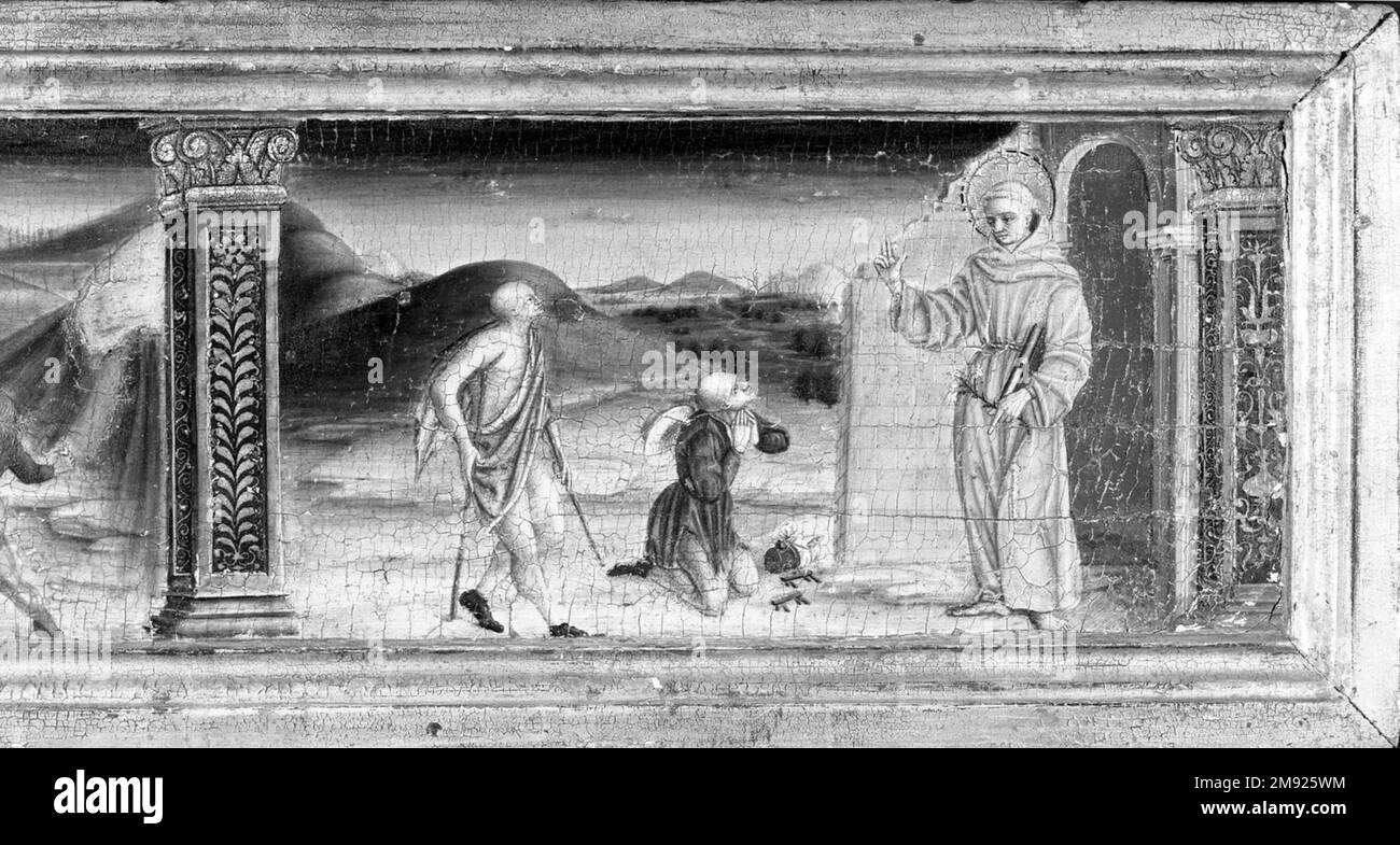 Predella with Annunciation and Scenes from the Lives of Four Saints ...