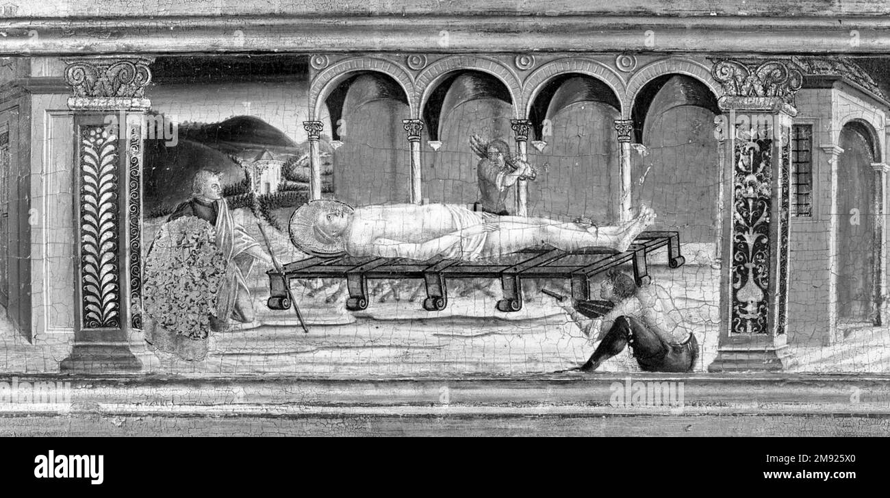 Predella with Annunciation and Scenes from the Lives of Four Saints ...