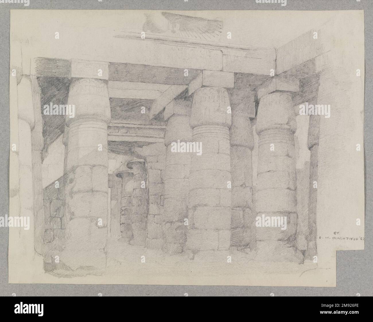 Temple of Khonsu at Karnak Edwin Howland Blashfield (American, 1848 ...